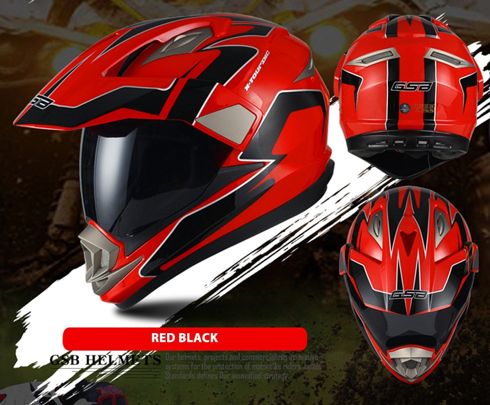 GSB Red Motorcycle Helmet – Pride Armour