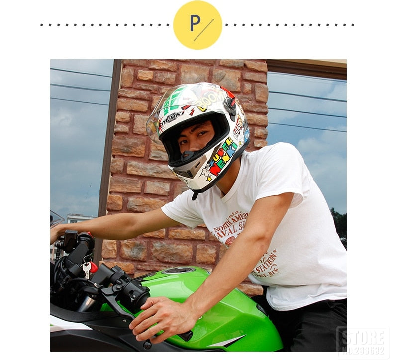 Cool Graphic Full Face Motorcycle Helmet – Pride Armour