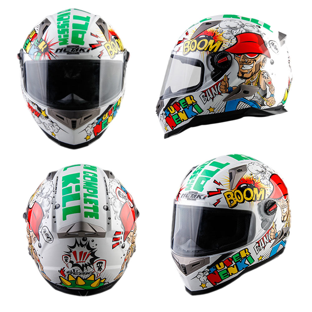 Cool Graphic Full Face Motorcycle Helmet – Pride Armour